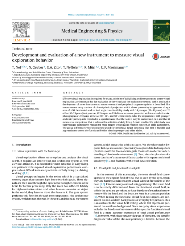 (PDF) Development and evaluation of a new instrument to measure visual ...