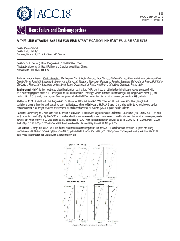 (PDF) A TNM-Like Staging System for Risk Stratification in Heart ...