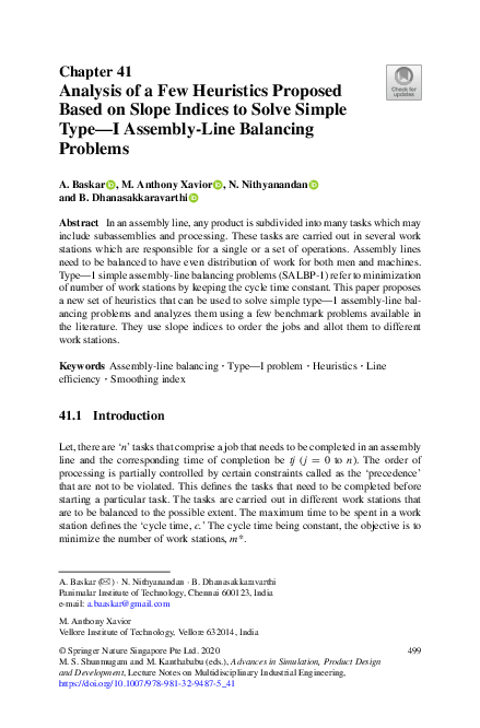 (PDF) Analysis of a Few Heuristics Proposed Based on Slope Indices to Solve Simple Type—I ...
