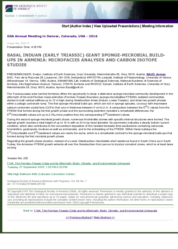 (PDF) Basal Induan (Early Triassic) Giant Sponge-Microbial Build-Ups in ...