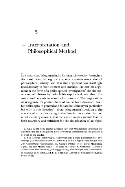 (PDF) 5. Interpretation and Philosophical Method