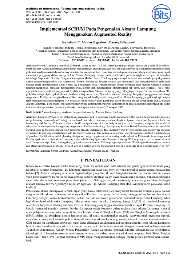(PDF) Implementasi SCRUM Pada Pengenalan Aksara Lampung Menggunakan ...