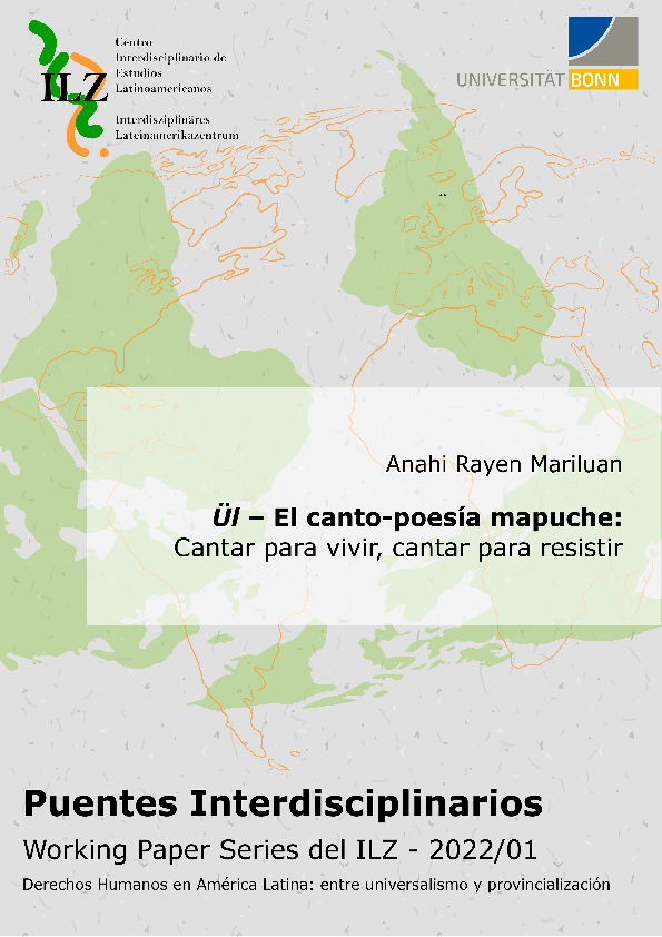 (PDF) Ül – El canto-poesía mapuche: Cantar para vivir, cantar para resistir
