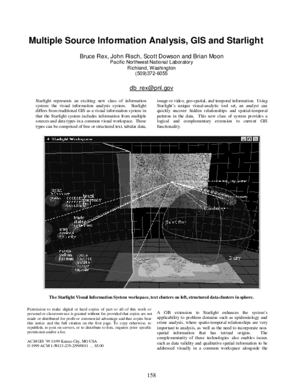 (PDF) Multiple source information analysis, GIS and Starlight | John Risch - Academia.edu
