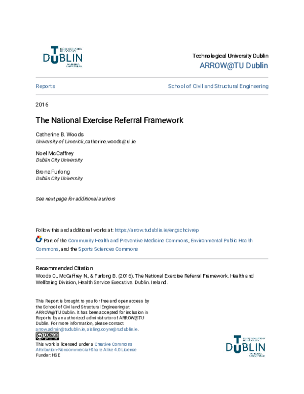 (PDF) The National Exercise Referral Framework