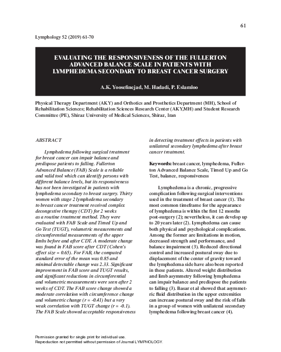 (PDF) Evaluating the Responsiveness of the Fullerton Advanced Balance ...