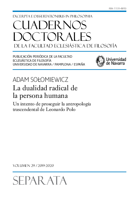 (PDF) La dualidad radical de la persona humana: Un intento de proseguir la antropología ...