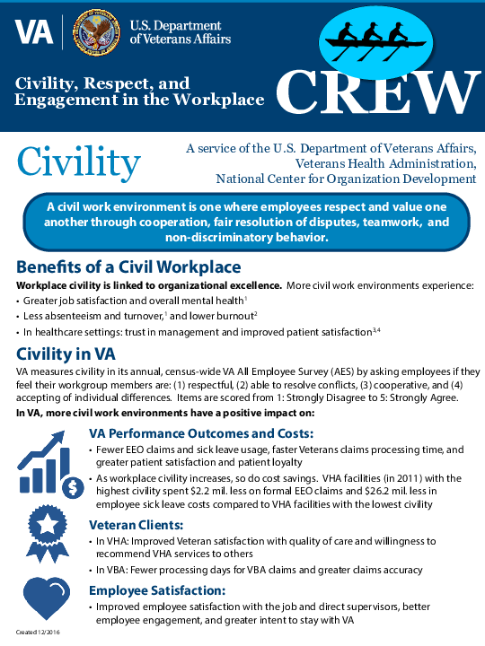 (PDF) Civility, Respect and Engagement in the Workplace (CREW ...