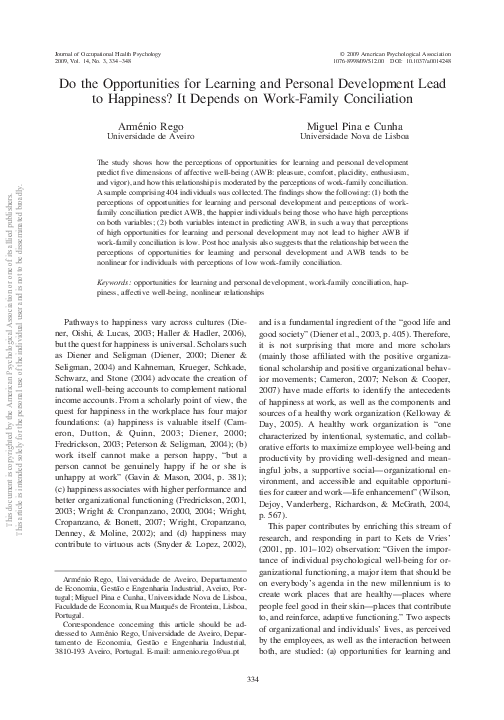 (PDF) Do the opportunities for learning and personal development lead ...