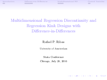 (PDF) Multidimensional Regression Discontinuity Designs