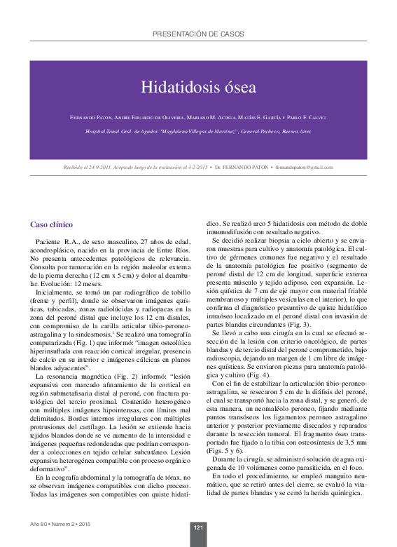 (PDF) Hidatidosis Osea