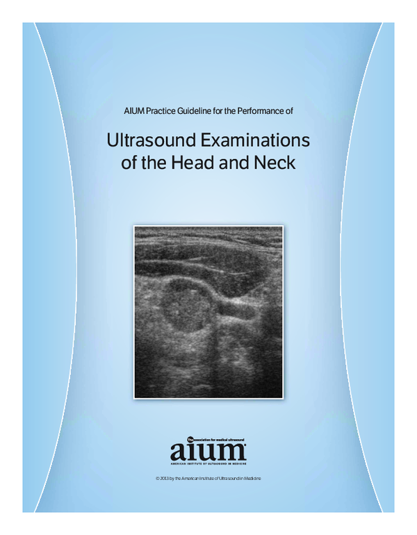 (PDF) AIUM Practice Guideline for the Performance of Ultrasound ...