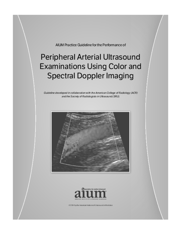 (PDF) AIUM Practice Guideline for the Performance of Peripheral ...