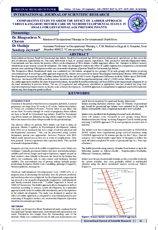(PDF) Comparative Study to assess the Effect of Ladder Approach versus ...