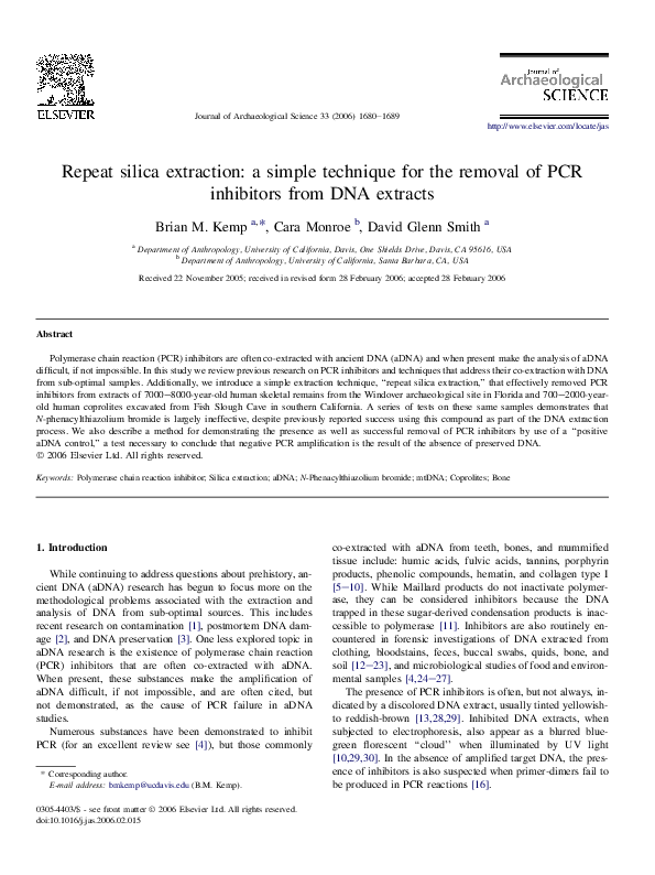 (PDF) Repeat silica extraction: a simple technique for the removal of ...