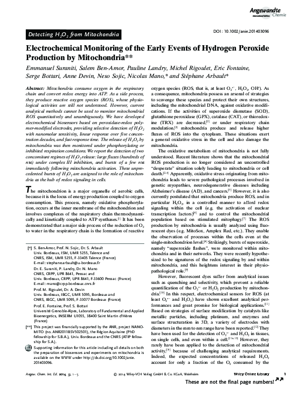 (PDF) Electrochemical Monitoring of the Early Events of Hydrogen ...