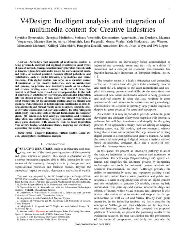 (PDF) V4Design: Intelligent Analysis and Integration of Multimedia ...