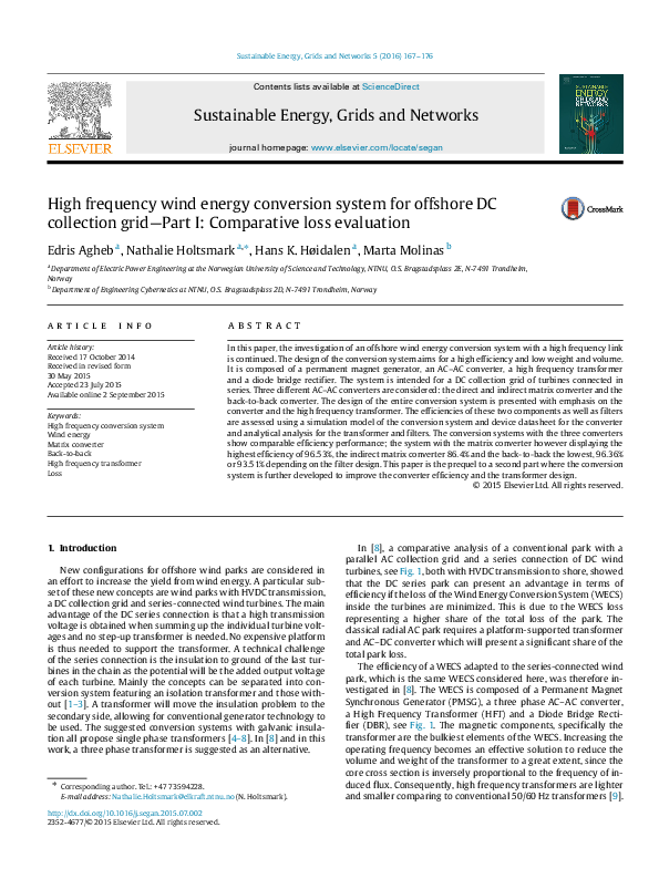 (PDF) Offshore Wind Energy Conversion Efficiency Gains