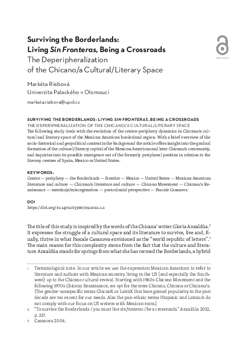 (PDF) Surviving the Borderlands: Living Sin Fronteras, Being a ...