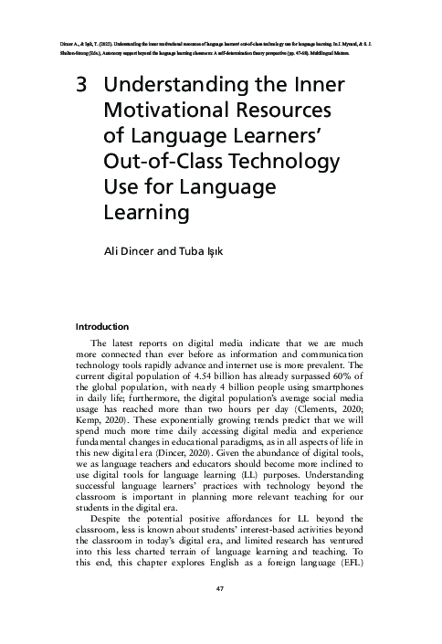 (PDF) Chapter 3: Understanding the Inner Motivational Resources of Language Learners' Out-of ...