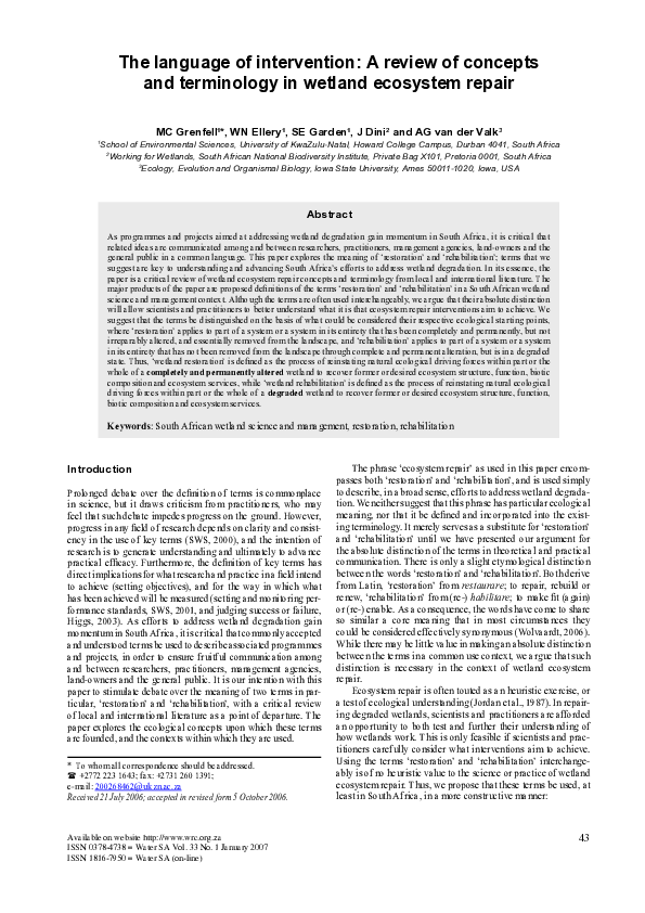 (PDF) The language of intervention: A review of concepts and ...