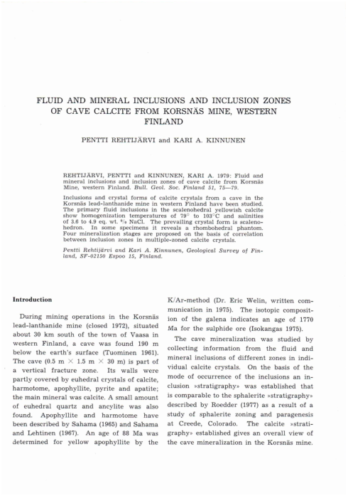 (PDF) Fluid and mineral inclusions and inclusion zones of cave calcite ...