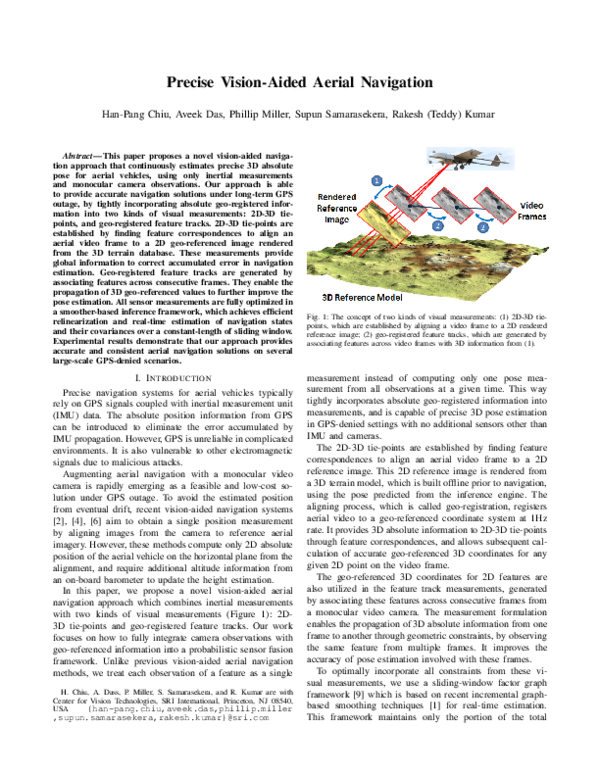 (PDF) Precise vision-aided aerial navigation