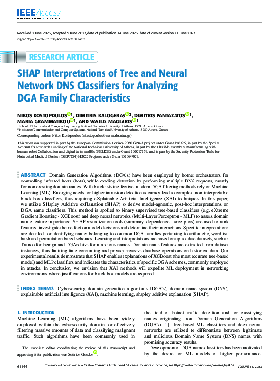 (PDF) SHAP Interpretations of Tree and Neural Network DNS Classifiers for Analyzing DGA Family ...