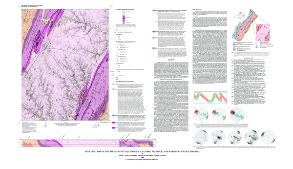 Geologic map of the Stephens City quadrangle, Clark, Frederick, and ...