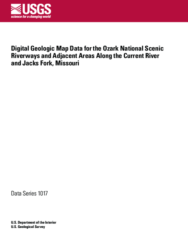 (PDF) Digital geologic map data for the Ozark National Scenic Riverways ...