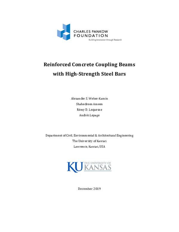 (PDF) Diagonally-Reinforced Concrete Coupling Beams with High-Strength ...