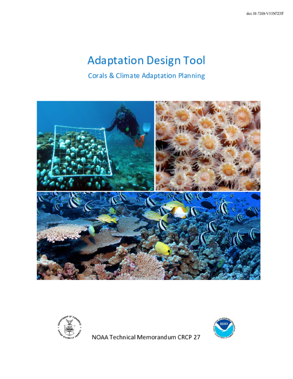 (PDF) Adaptation design tool : corals & climate adaptation planning. ; Corals and climate ...