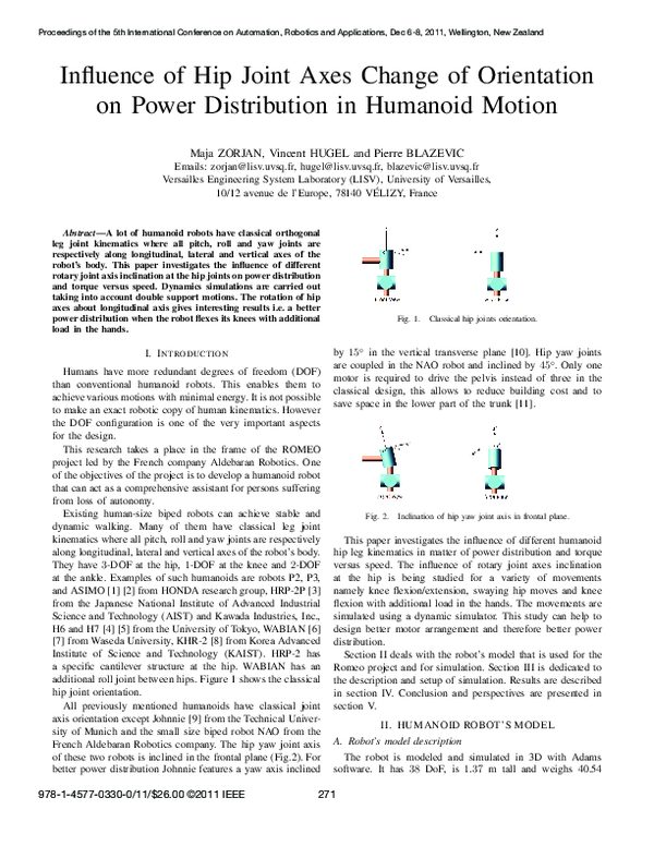(PDF) Influence of hip joint axes change of orientation on power ...