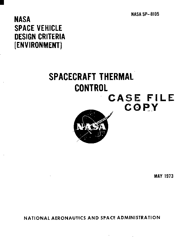 Pdf Spacecraft Thermal Control