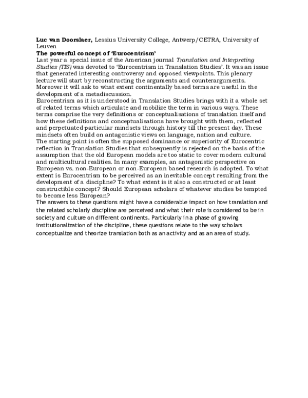 (PDF) The powerful concept of ‘eurocentrism’