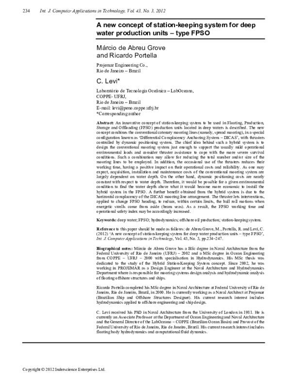 (PDF) A new concept of station-keeping system for deep water production ...