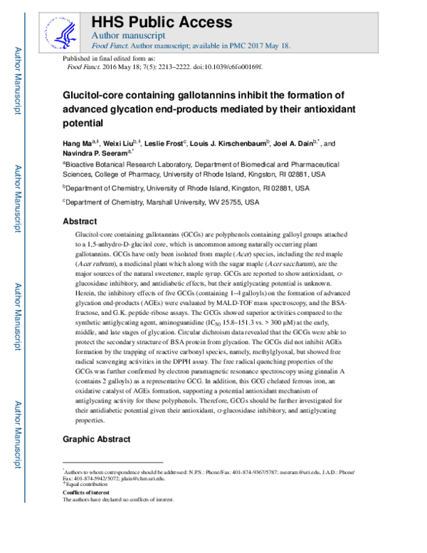 (PDF) Glucitol-core containing gallotannins inhibit the formation of ...