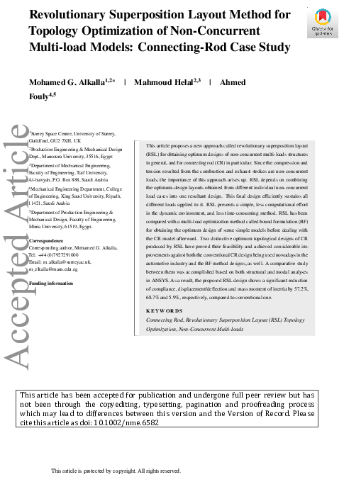 (PDF) Revolutionary superposition layout method for topology optimization of nonconcurrent ...