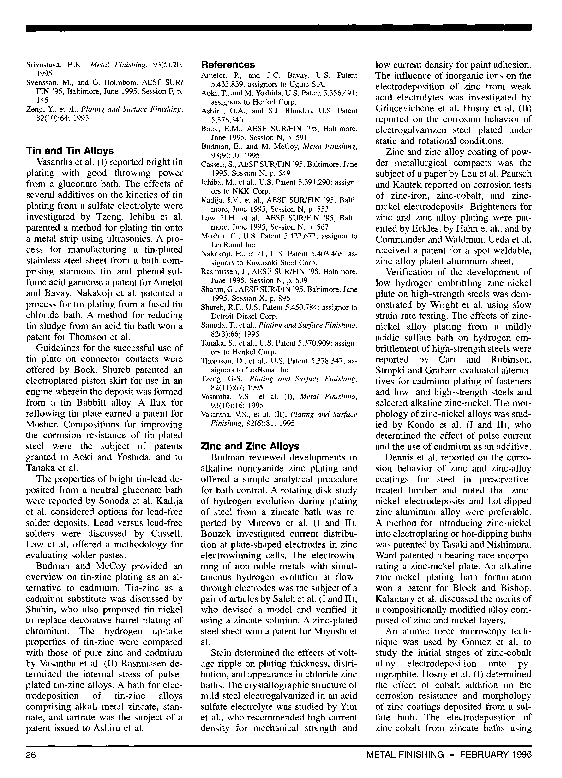 (PDF) Zinc and Zinc Alloys