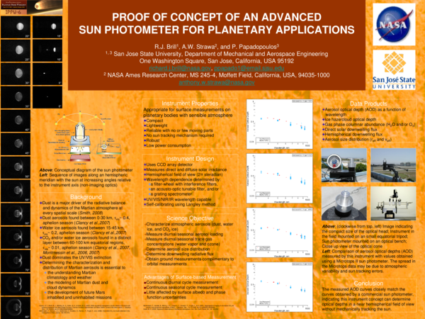 (PDF) Proof of Concept of an Advanced Sun Photometer for Planetary ...