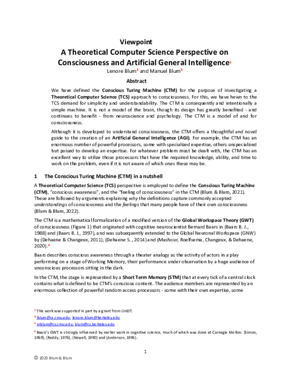 (PDF) Viewpoint: A Theoretical Computer Science Perspective on ...