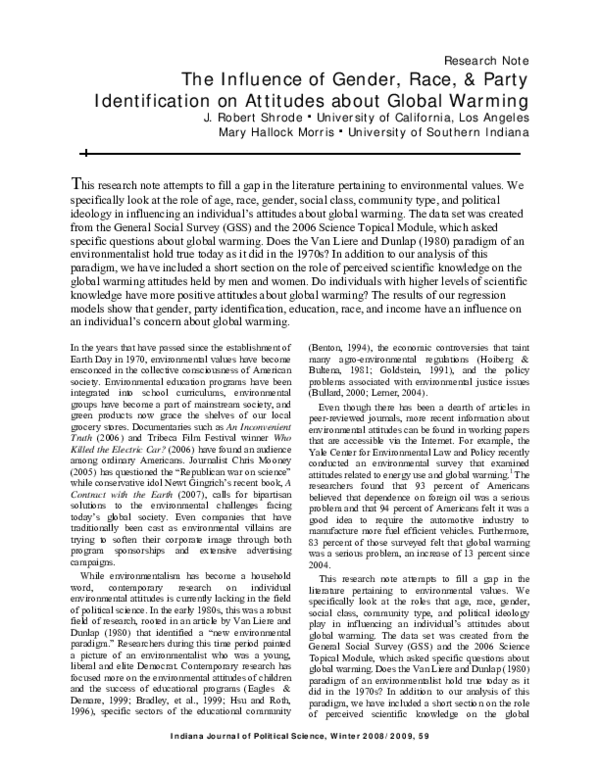 (PDF) The Influence of Gender, Race, & Party