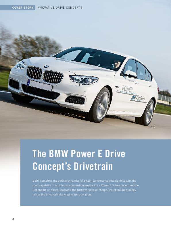 (PDF) The BMW Power E Drive Concept’s Drivetrain