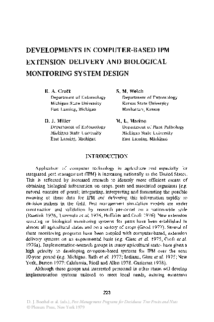 (PDF) Developments in Computer-Based IPM Extension Delivery and ...