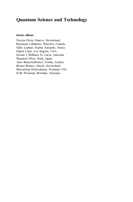 (PDF) Quantum Metrology, Imaging, and Communication