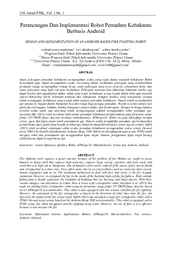 (PDF) Perancangan Dan Implementasi Robot Pemadam Kebakaran Berbasis Android | evri ekadiansyah ...