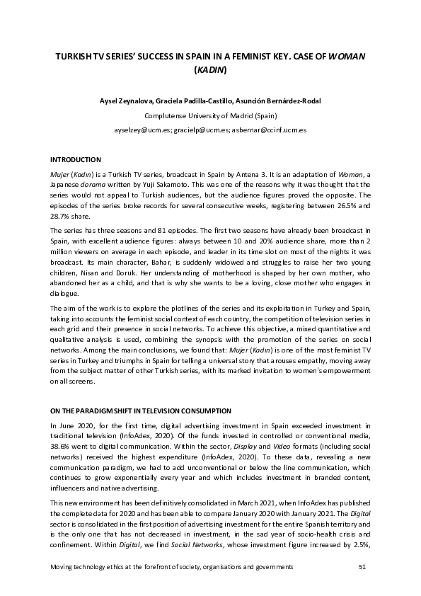 (PDF) Turkish Tv Series and Soap Opera’s Feminist Reinvention: the Case ...