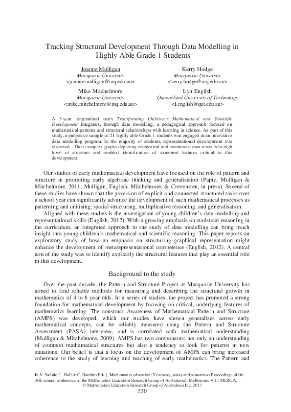 (PDF) Tracking structural development through data modelling in highly ...