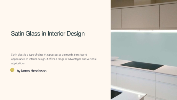 (PDF) Satin Glass in Interior Design