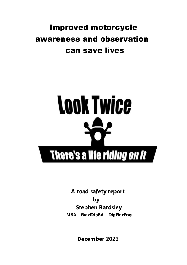 (PDF) Improved motorcycle awareness and observation can save lives
